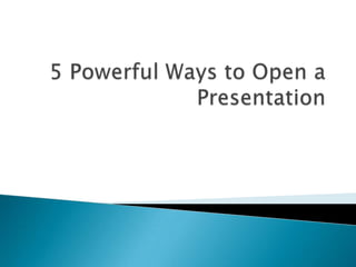 Effective speech opening and closing | PPTX