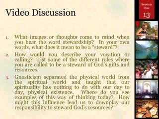 Effective Stewardship - Session 1 | PPTX