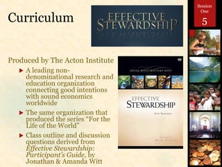 Effective Stewardship - Session 1 | PPTX