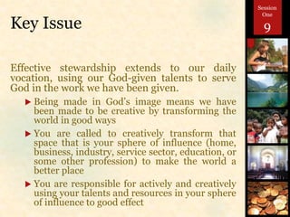 Effective Stewardship - Session 1 | PPTX