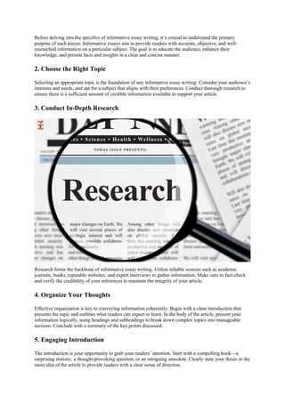14 Effective Strategies For Informative Essay Writing | Future ...