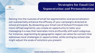 Effective Strategies For Email List of School Principals for Marketing.pdf