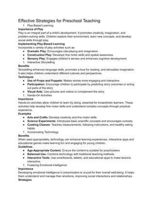 Effective Strategies for Preschool Teaching in Noida.pdf