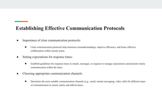 Effective Strategies For Remote Team Collaboration | PDF