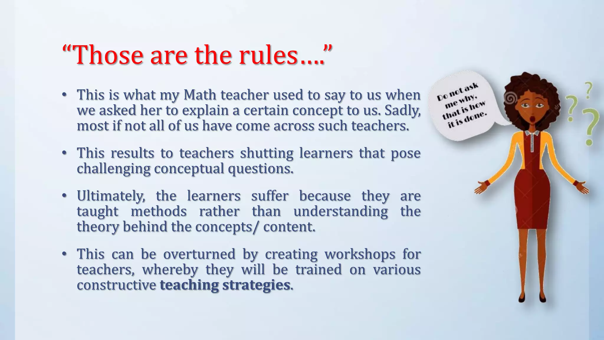 Effective strategies for teaching mathematics | PPTX