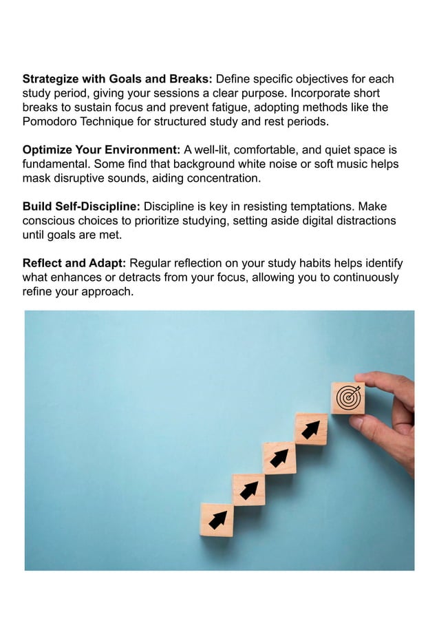 Effective Strategies to Avoid Distractions When Studying | PDF ...