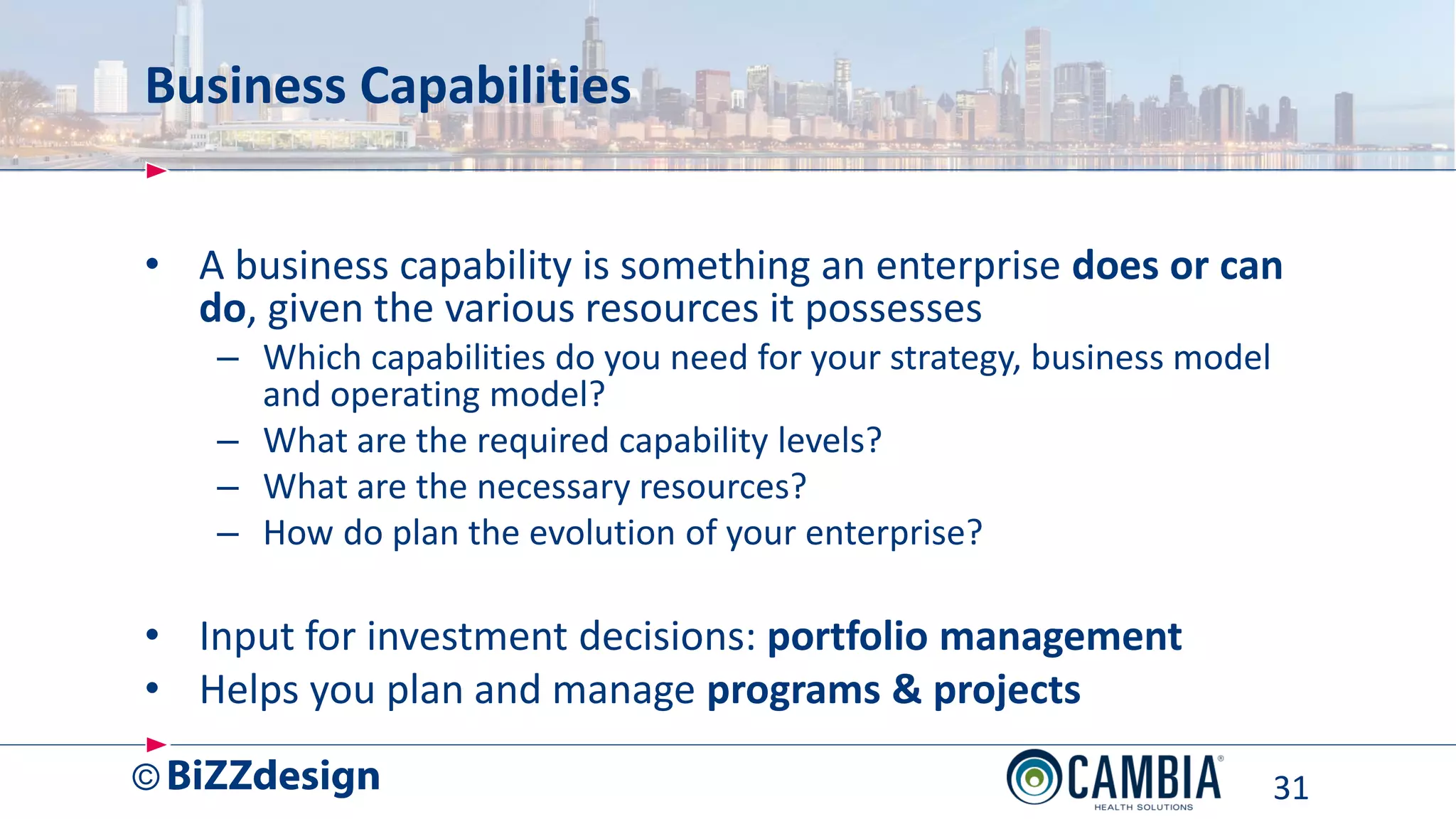 Effective Strategy Execution with Capability-Based Planning, Enterprise ...
