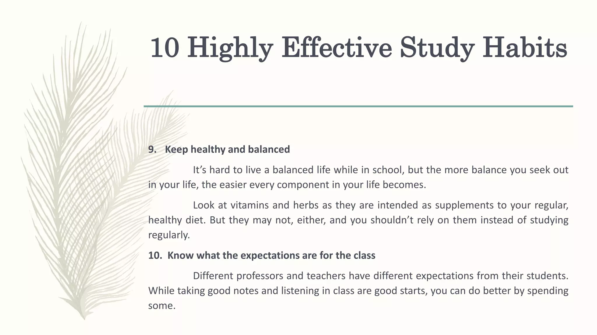 Effective Study Habits and Time Management | PPTX