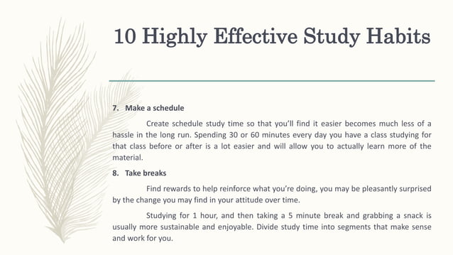 Effective Study Habits and Time Management | PPTX