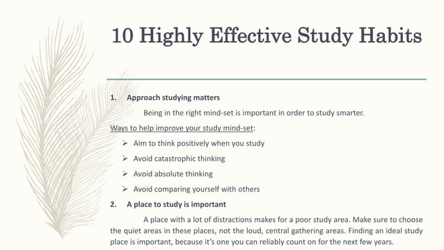 Effective Study Habits and Time Management | PPTX