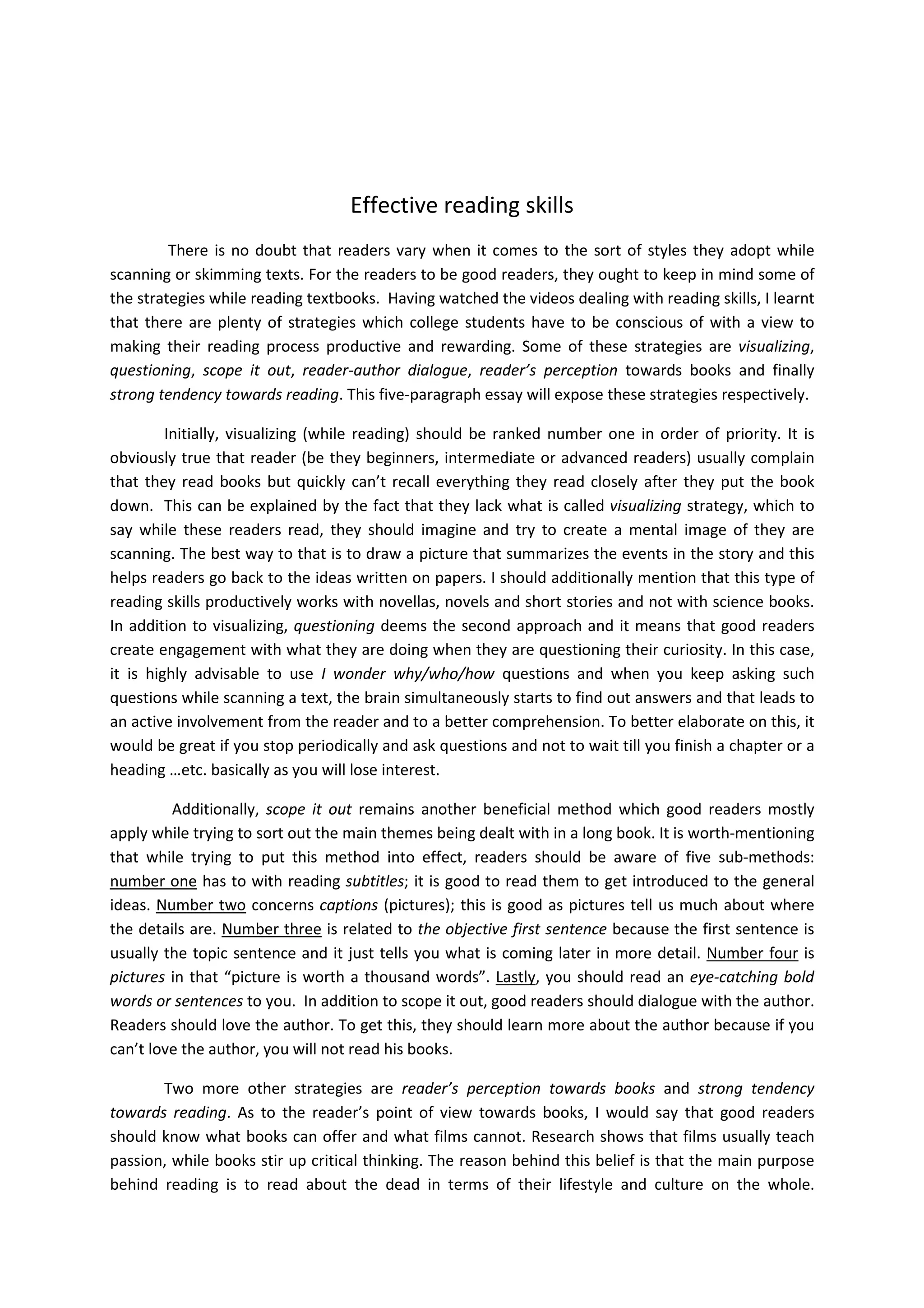 Effective study skills | PDF | Fiction | Books and Literature