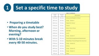 11 Effective study tips by Zeeshan Talib | PPTX | Educational ...