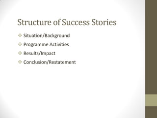 Effective success story writing | PDF