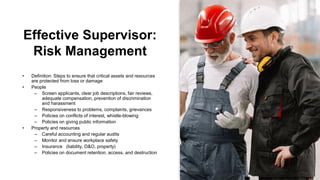 Effective Supervisory Skill | PDF