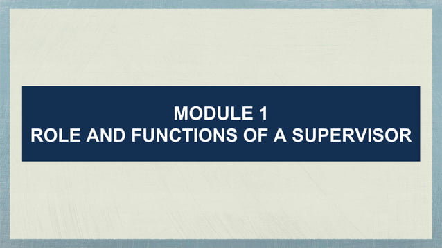 Effective Supervisory Skills | PPTX | Business Administration | Business