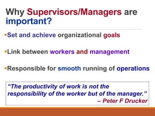 Effective supervisory skill trainig | PPTX