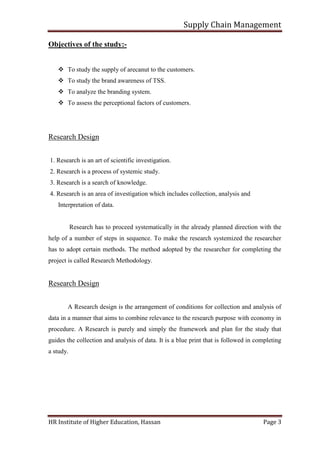 Effective supply chain management as a strategic advantage conducted at ...