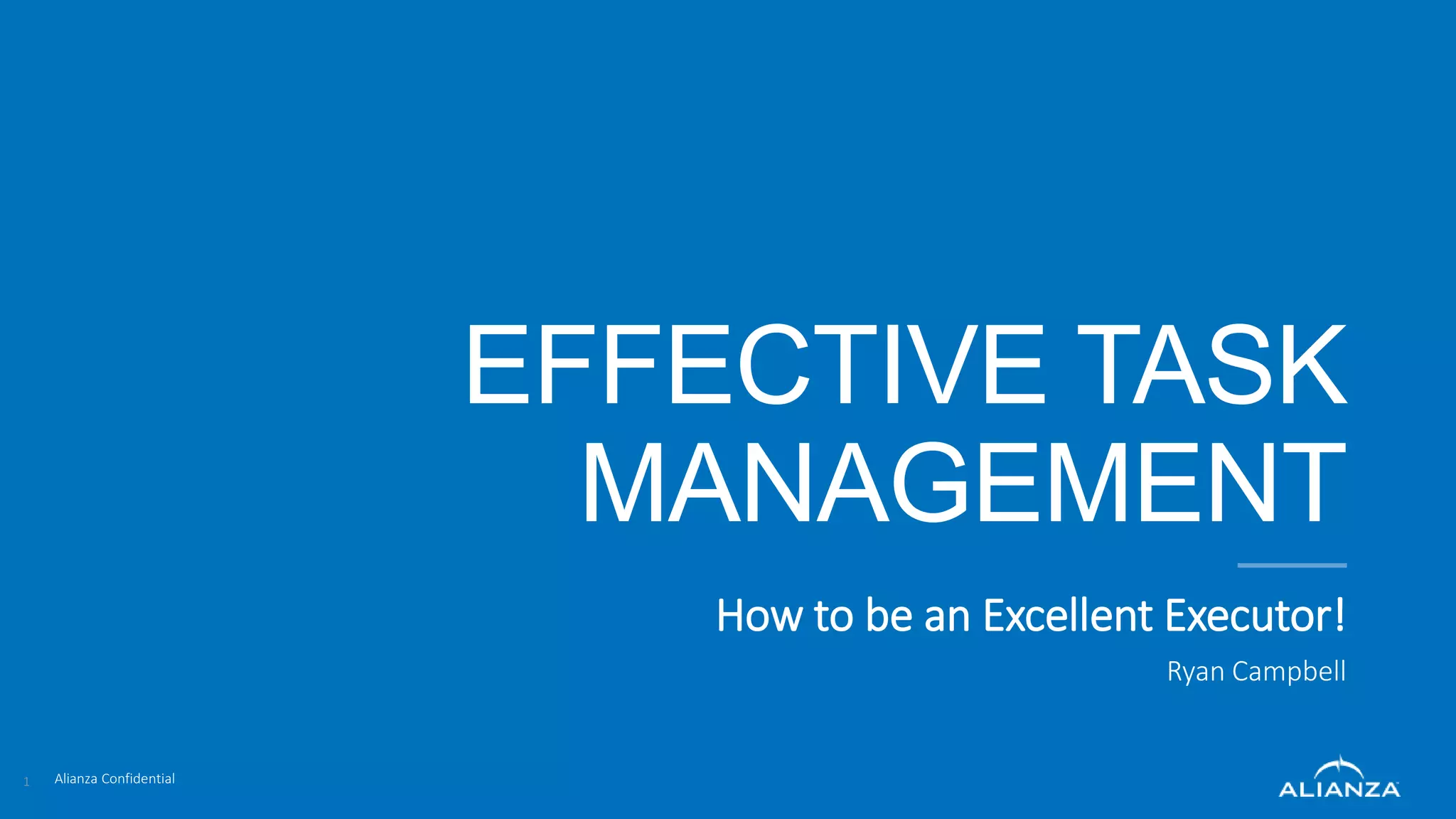 Effective Task Management | PPTX