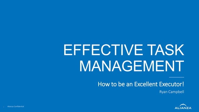 Effective Task Management | PPTX