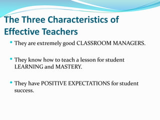 Effective teachers ppt | PDF
