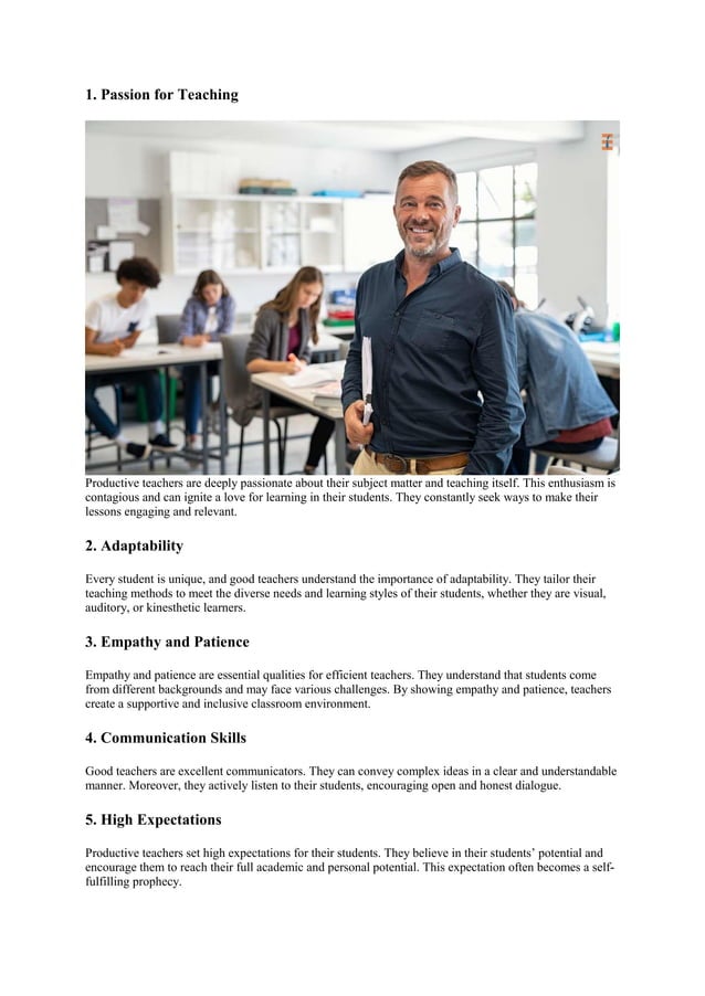 Top Qualities And Strategies To Become Effective Teachers | Future ...