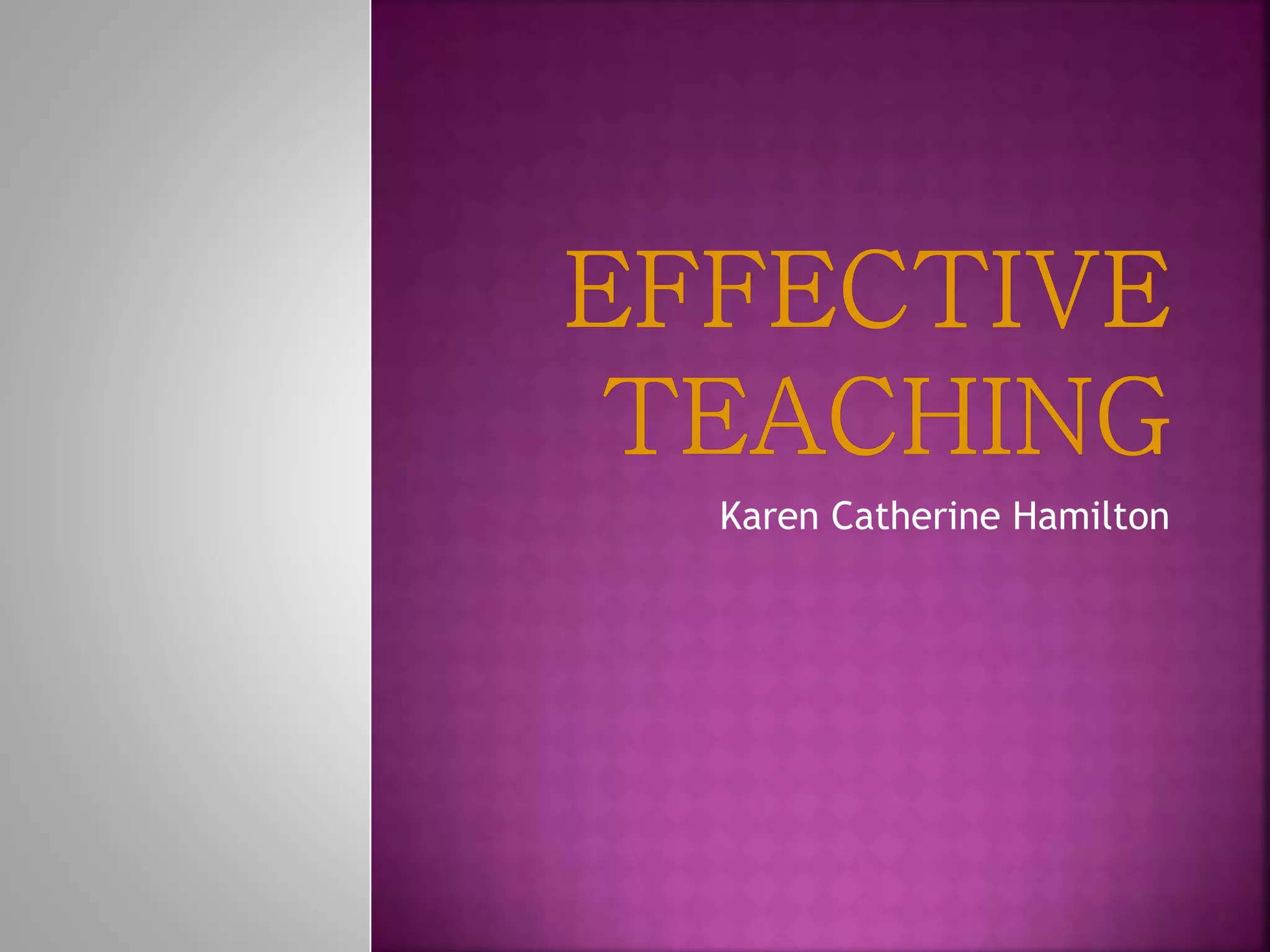 Effective teaching | PPT