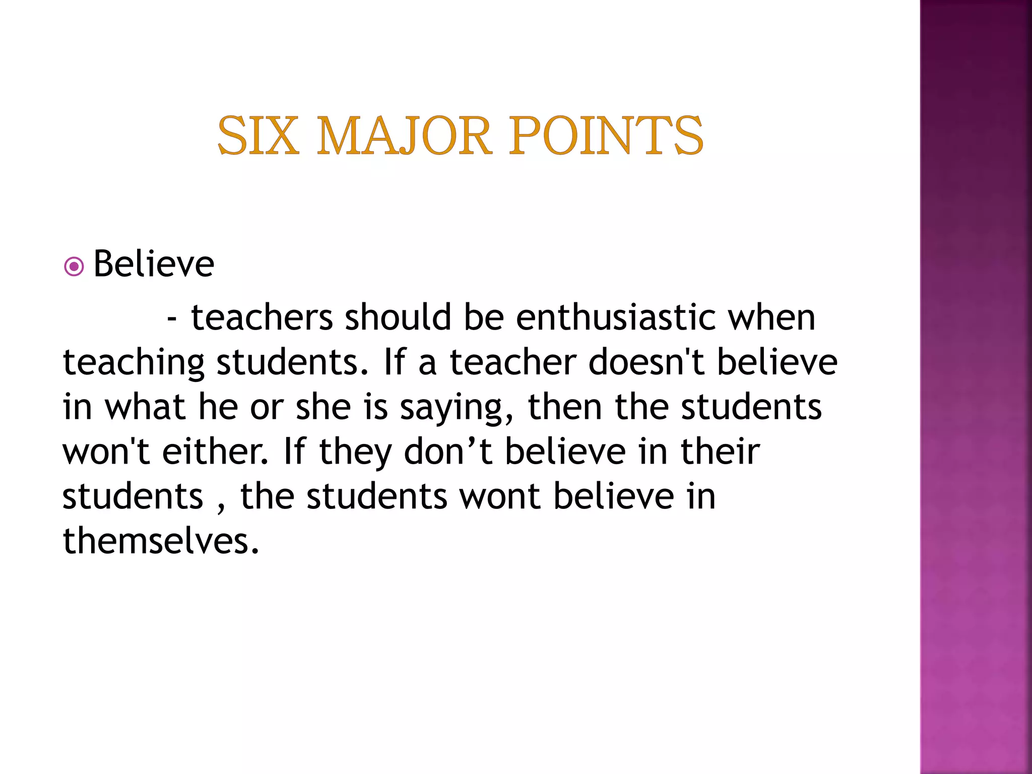 Effective teaching | PPT