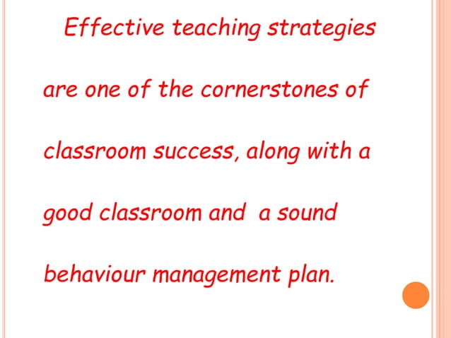 Effective teaching | PPT