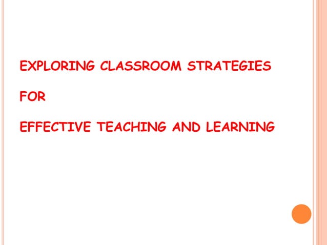Effective teaching | PPT