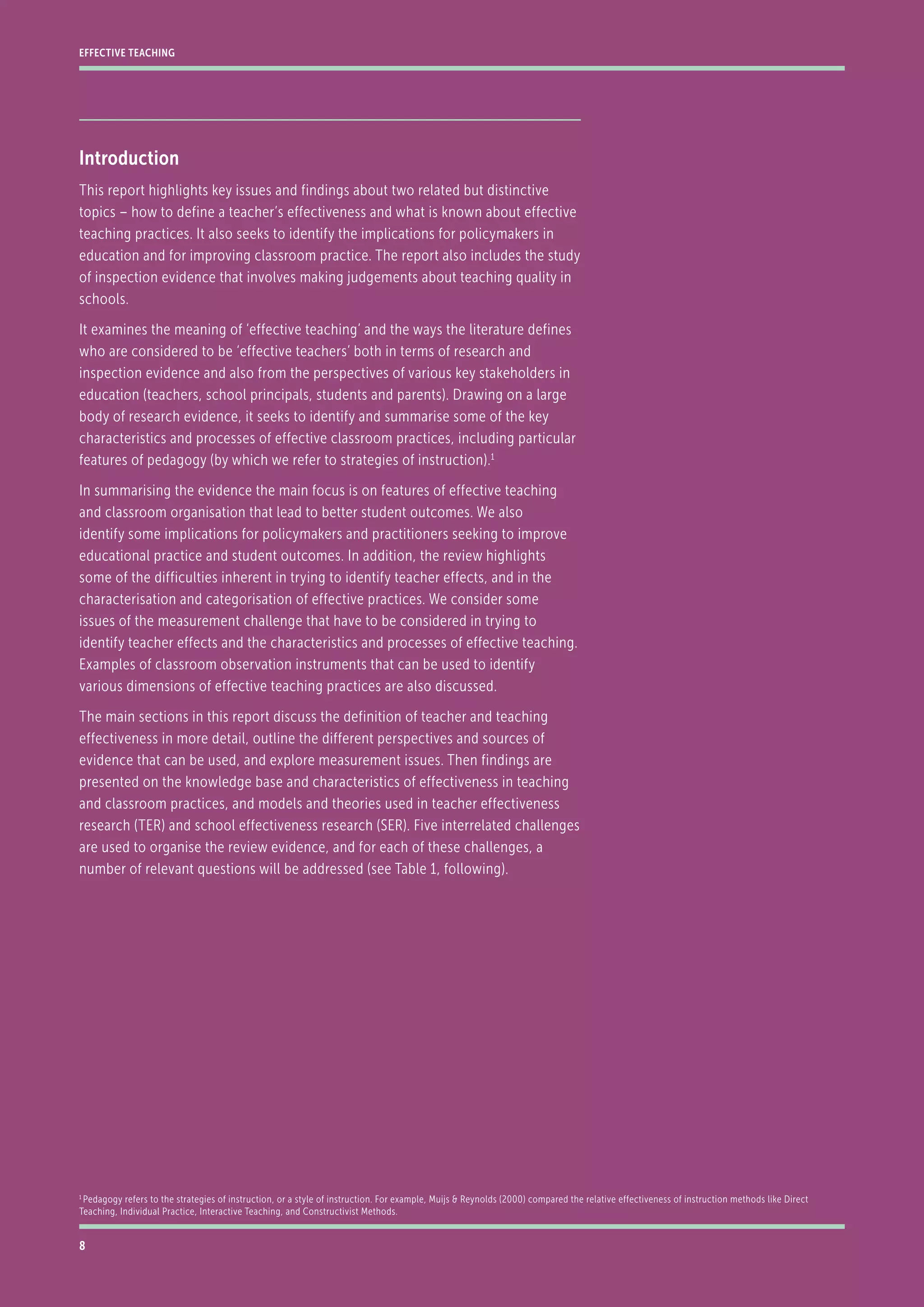 Effective teaching | PDF