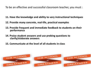 Effective teaching | PPT
