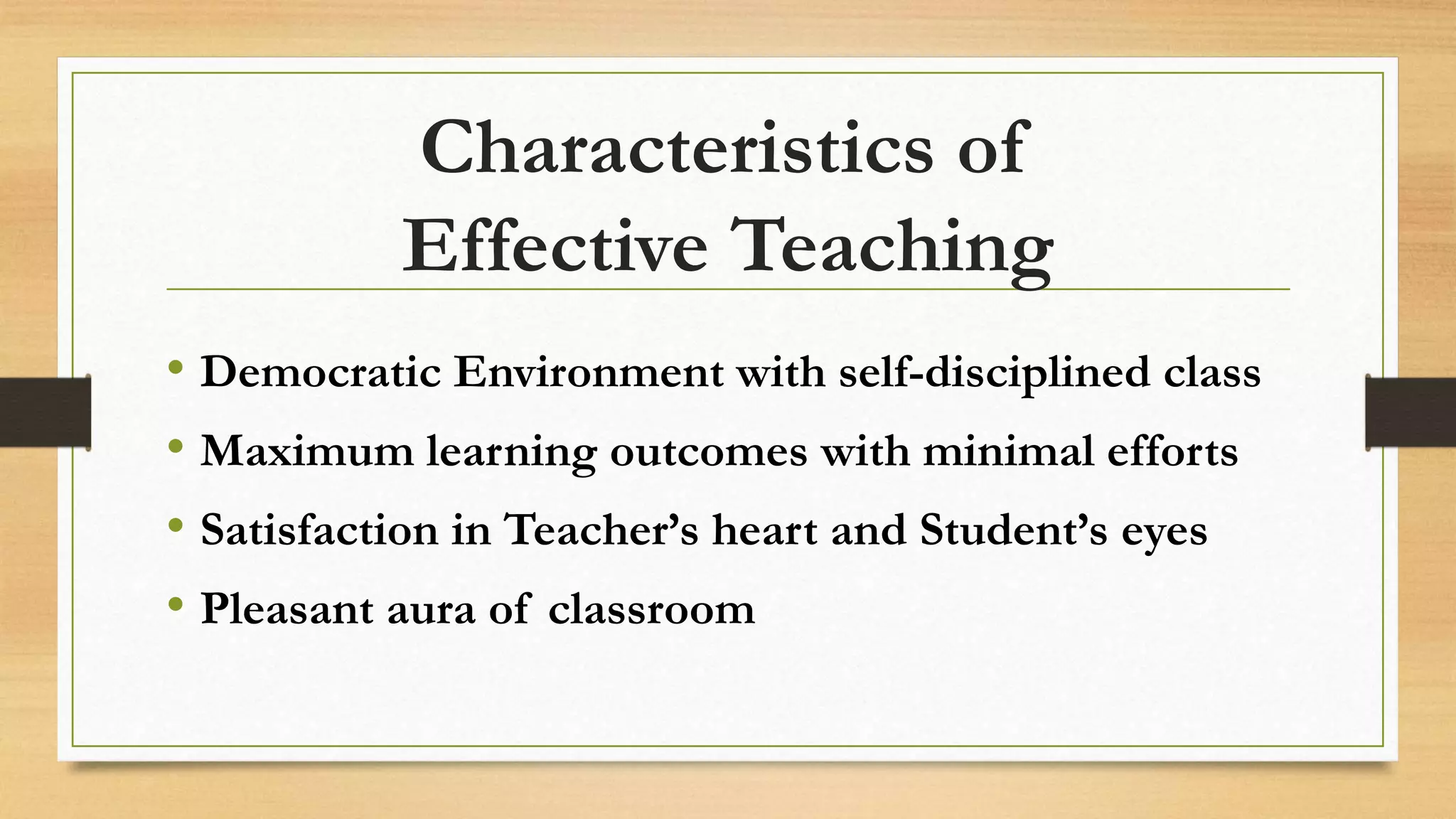 Effective Teaching Methods | PPTX