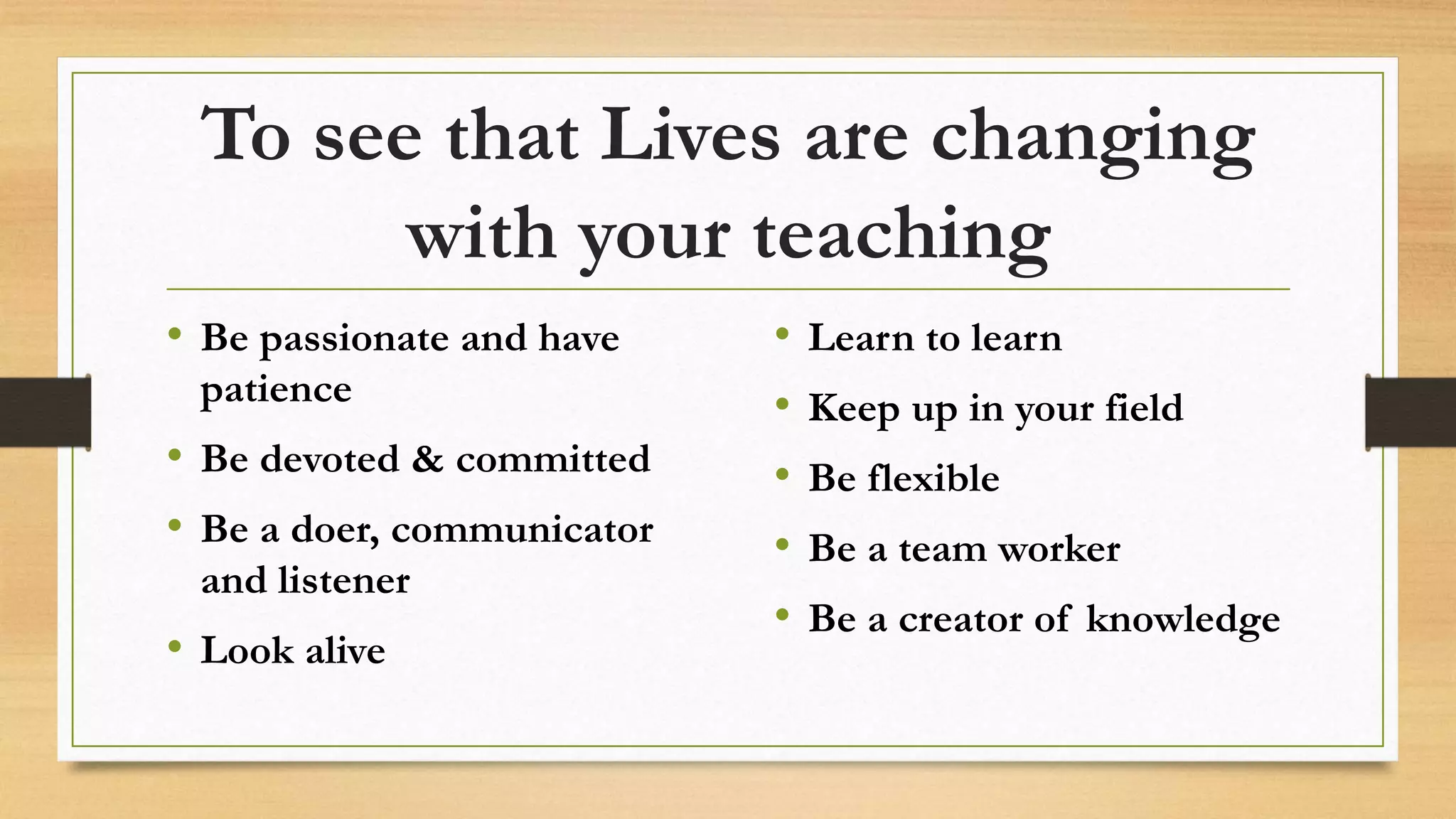 Effective Teaching Methods | PPTX