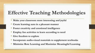 Effective Teaching Methods | PPTX