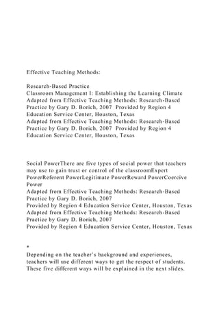 Effective Teaching MethodsResearch-Based PracticeCl.docx