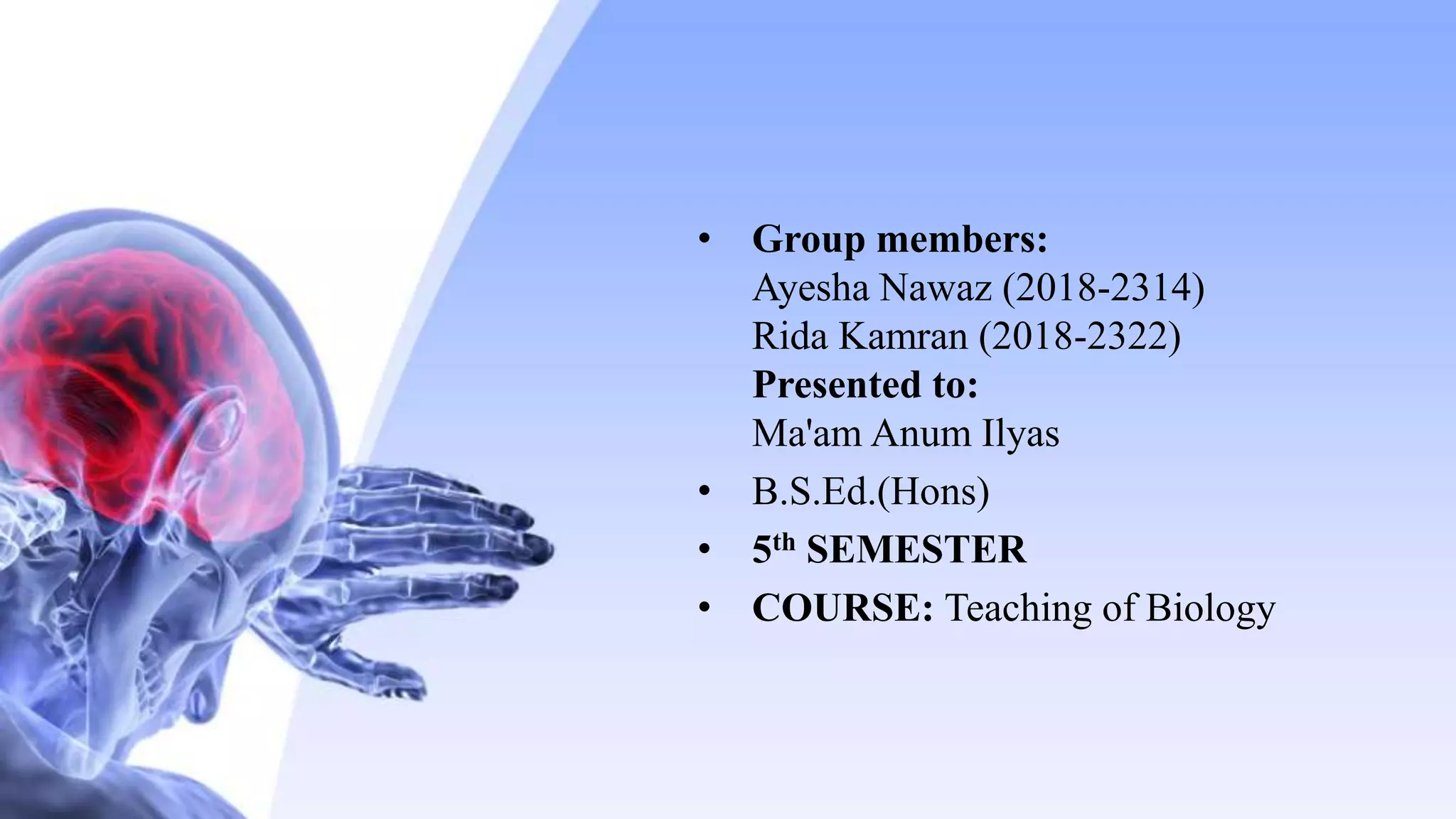 Effective teaching of biology | PPTX