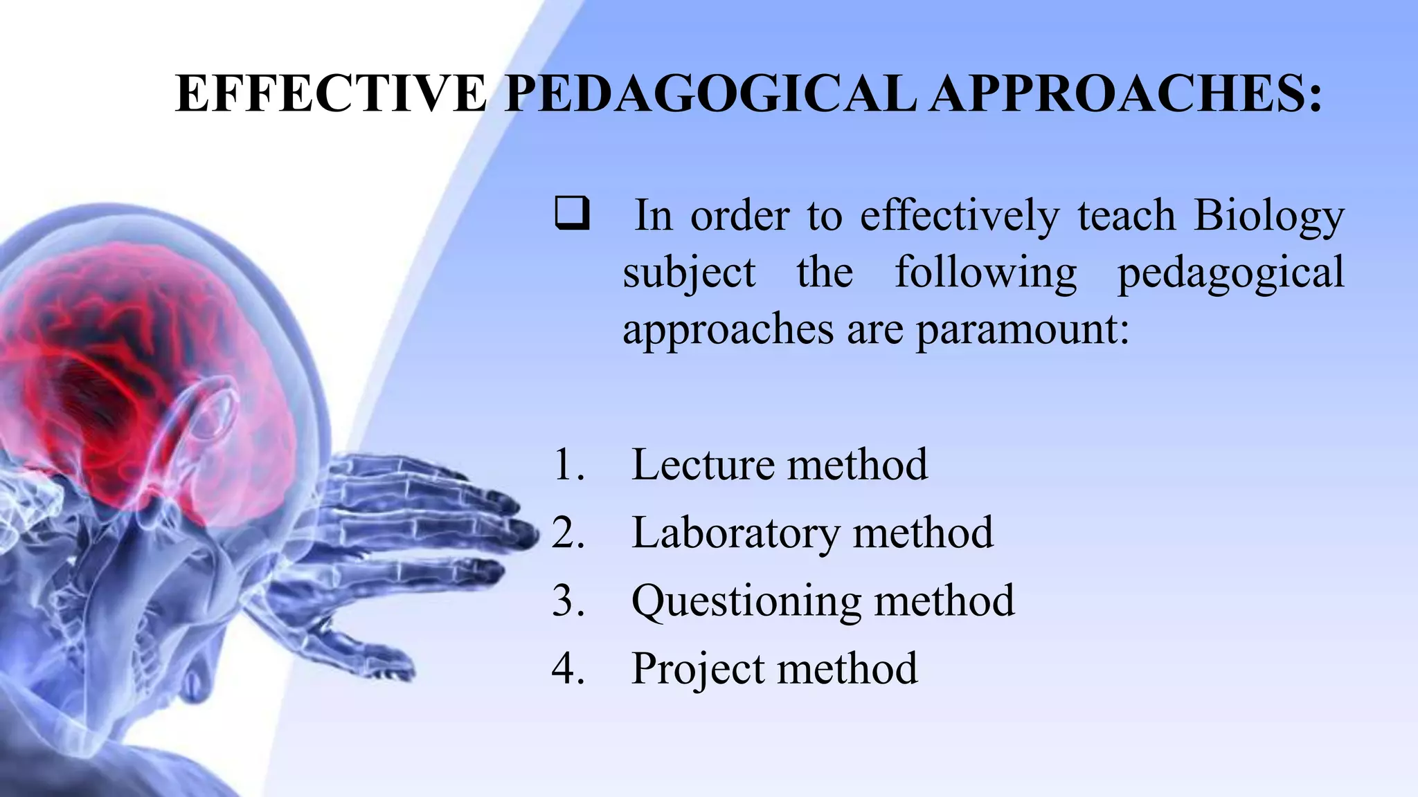 Effective teaching of biology | PPTX