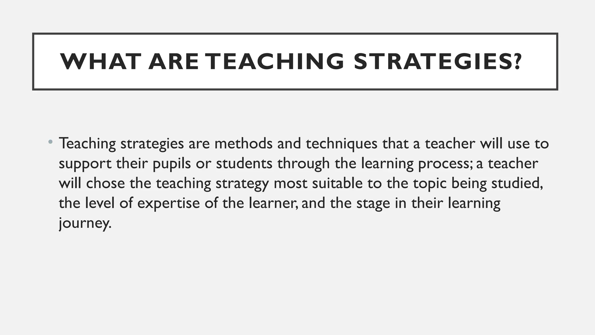 Effective teaching strategies for primary | PPTX
