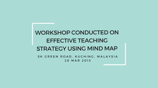 Effective teaching strategy using mind map | PPTX