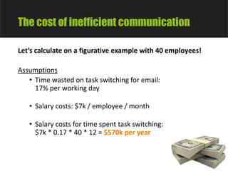 Effective team communication - The 6 step improvement process | PPTX