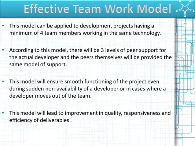 Effective Team Work Model | PPT