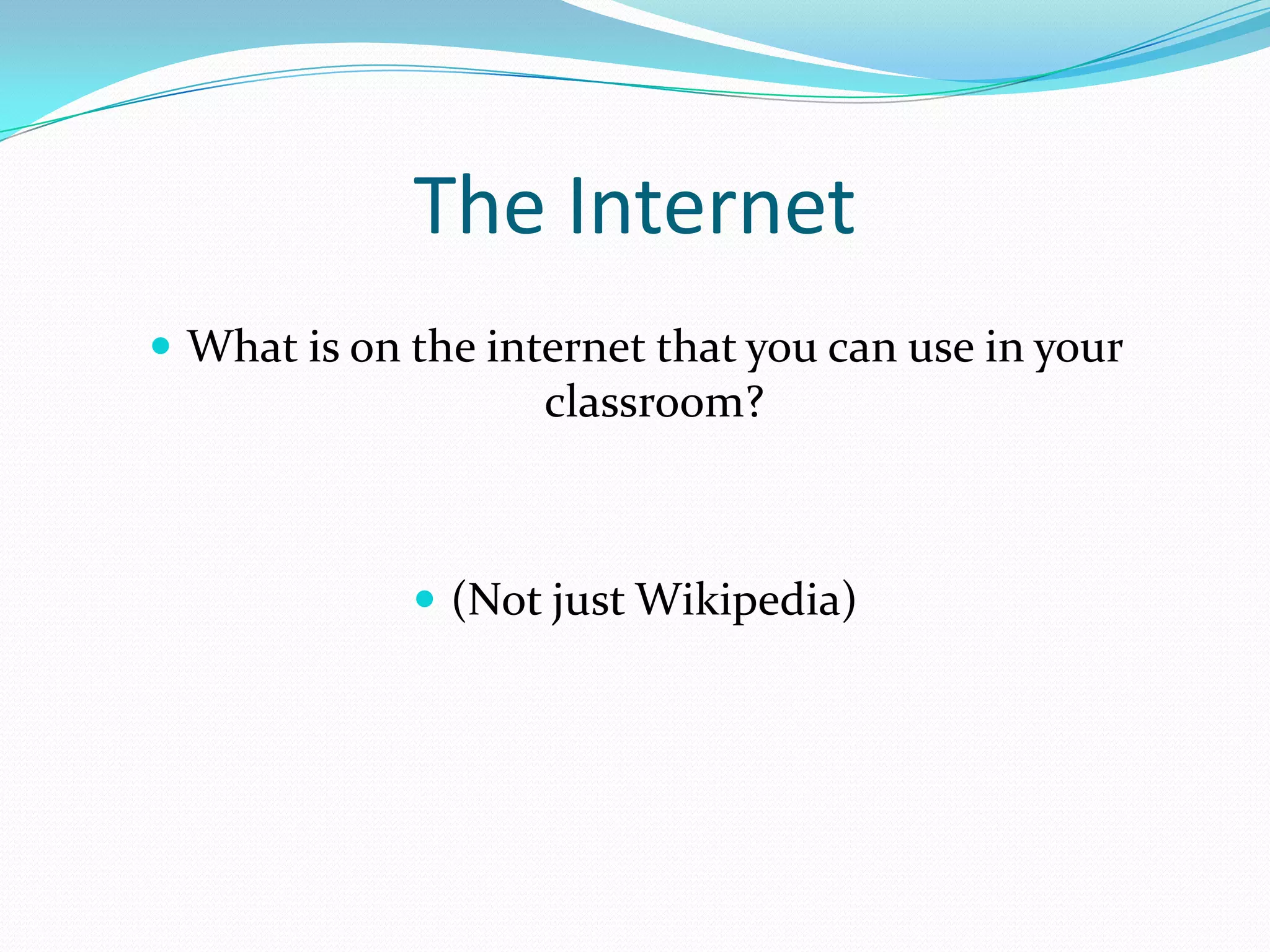 Effective Technology in the Classroom | PPTX