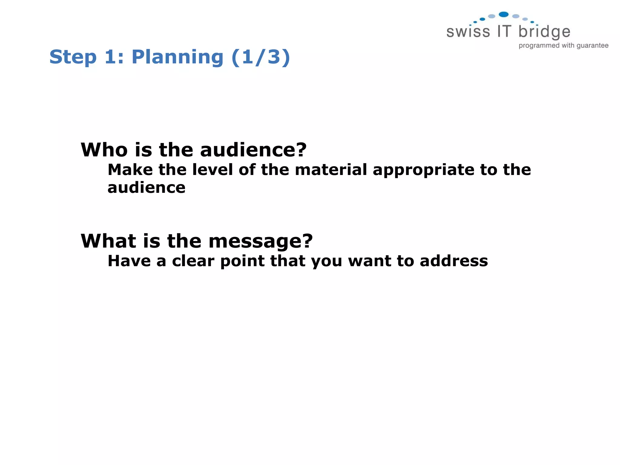 Effective technical presentation | PPT