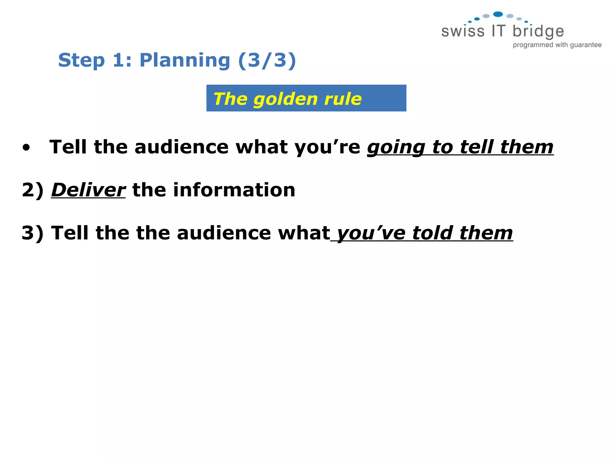 Effective technical presentation | PPT
