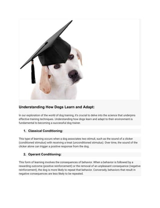 Dog Training Ultimate step by step guide | PDF