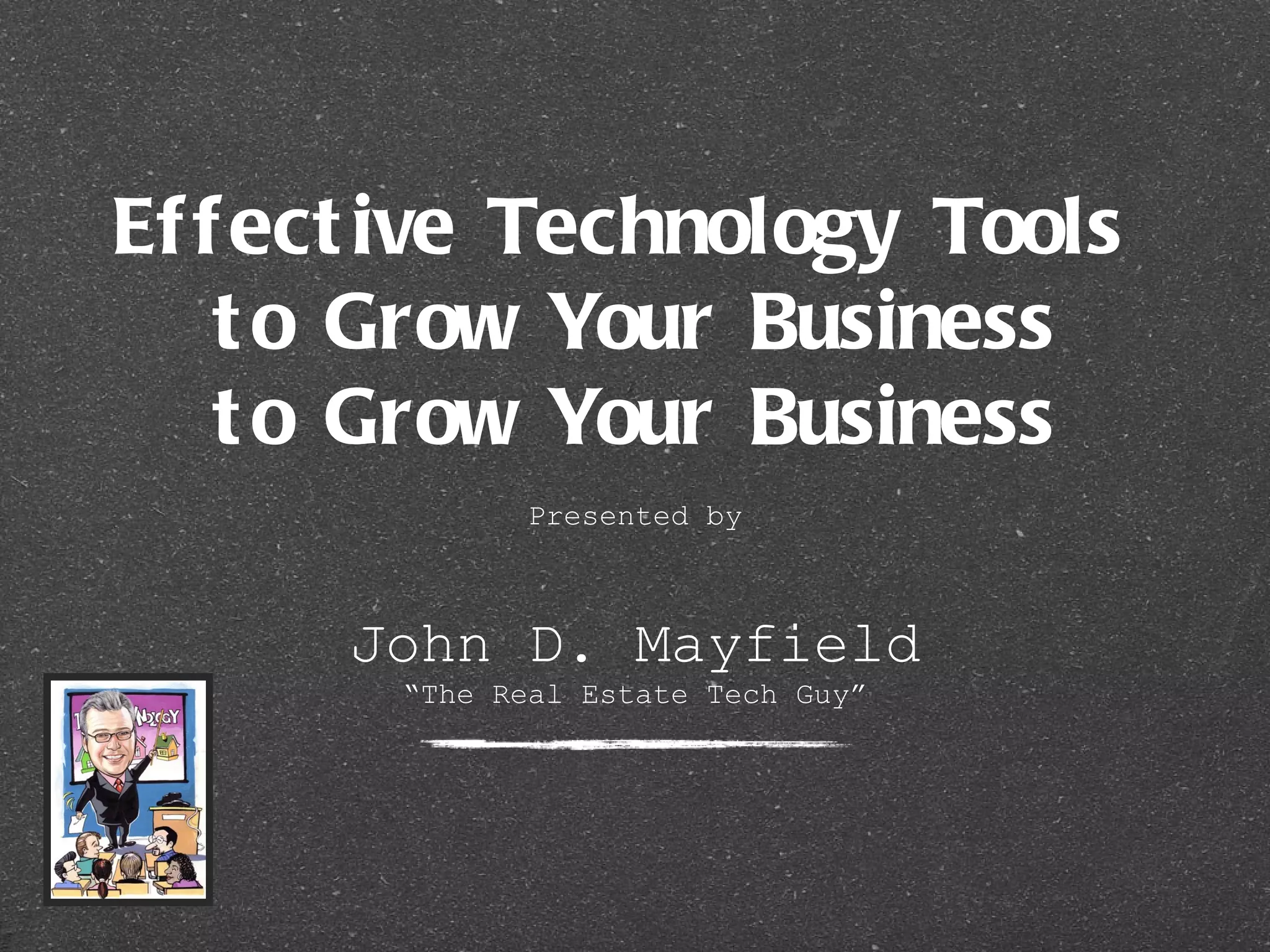 Effective technology tools for real estate full version | PPT