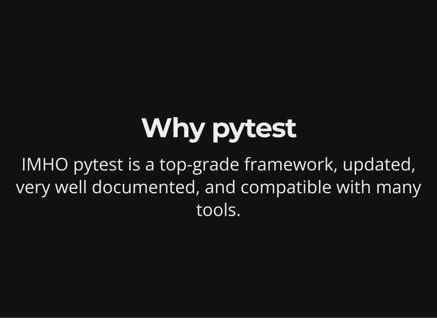 Effective testing with pytest | PDF
