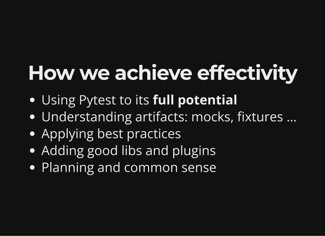 Effective testing with pytest | PDF