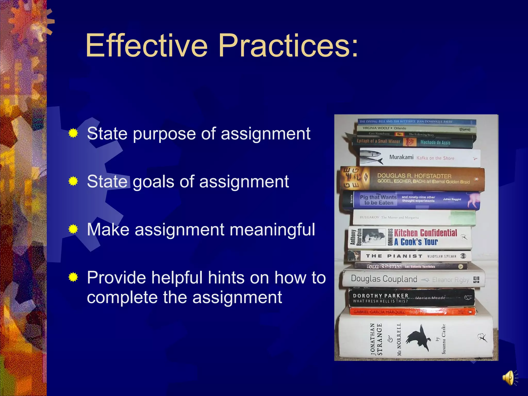 Effective textbook Assignment (W/ Narration) | PPT