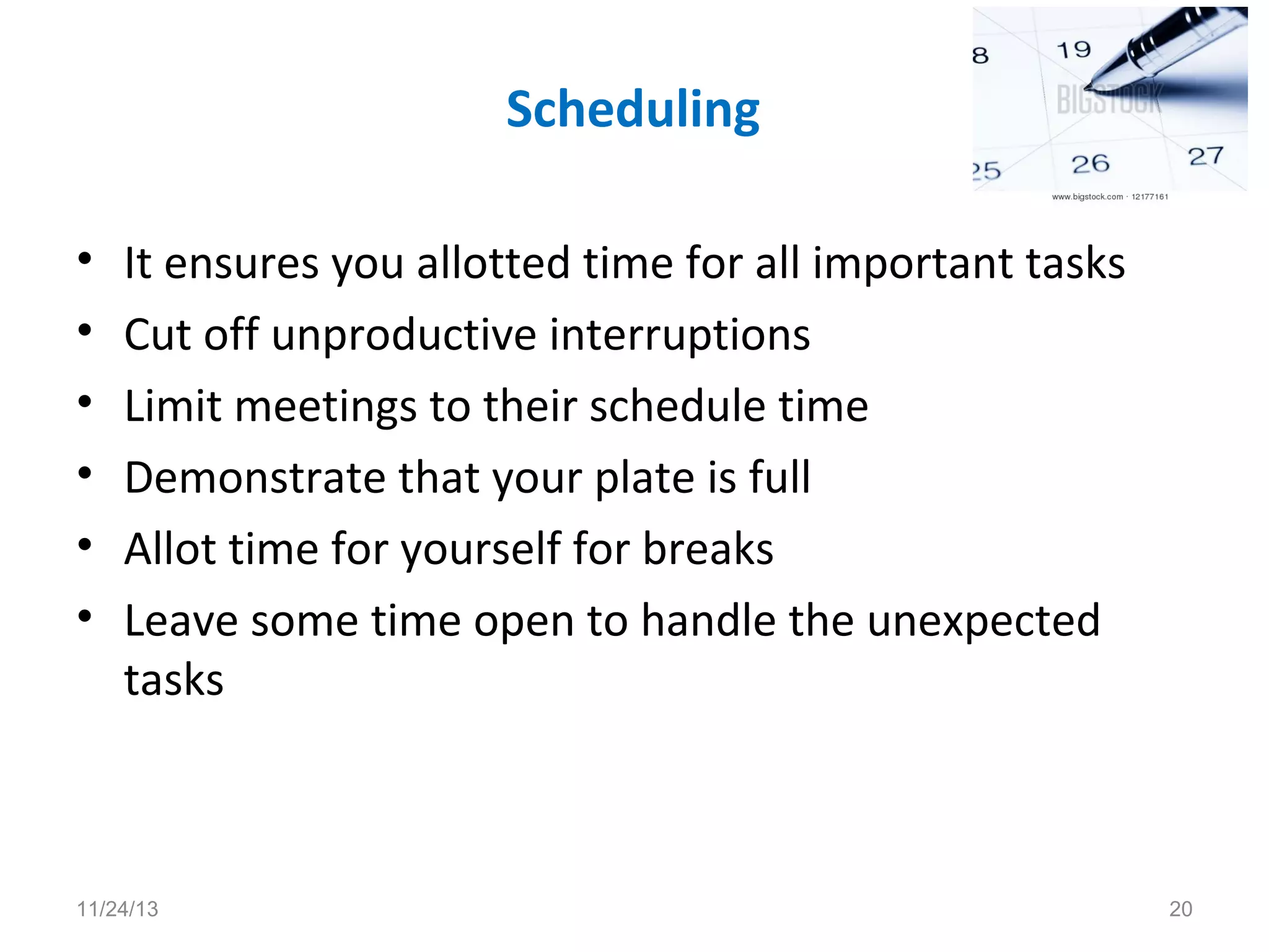 Effective time management | PPT